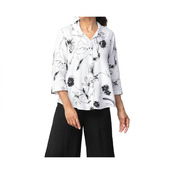 Habitat | Tops | New Habitat Retro Vintage Swing Shirt In White | Poshmark